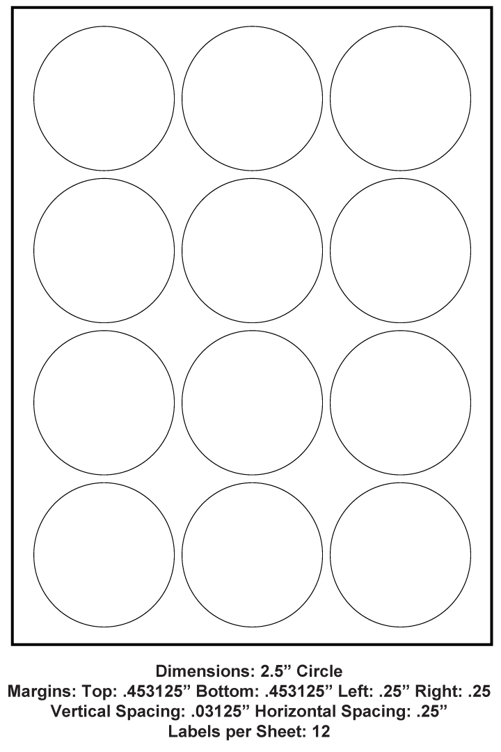 1 Inch Circle Template