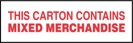 Stock Printed Tape - THIS CARTON CONTAINS MIXED MERCHANDISE - 2 Case ...