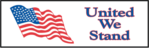 Stock Printed Tape - UNITED WE STAND - 2 Case Min.: PressLabel.com ...